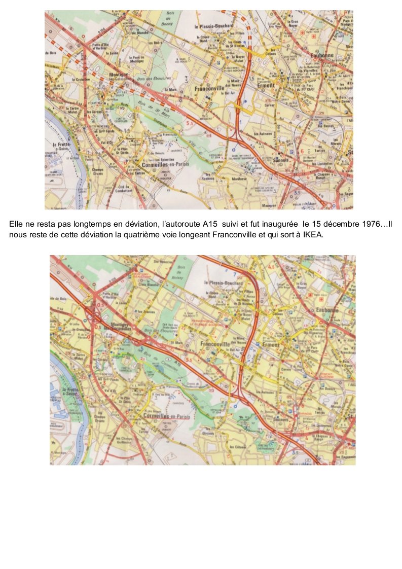 La Déviation et l’Autoroute A15 - Si Franconville nous était conté